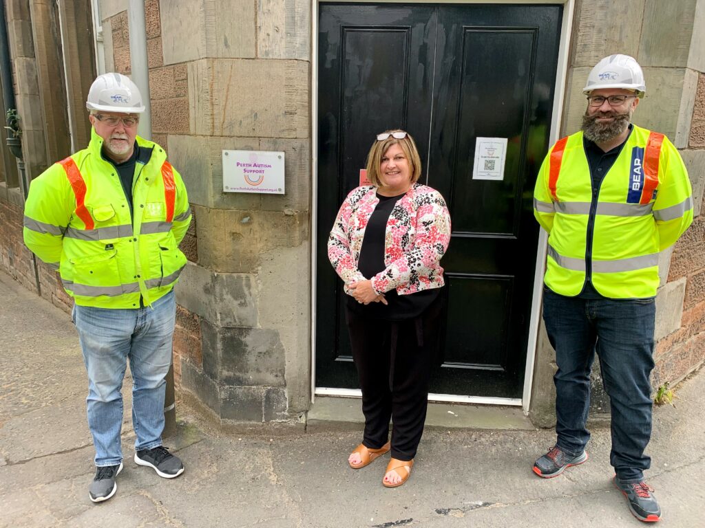 PERTH AUTISM SUPPORT RECEVIES £1,000 DONATION FROM BEAR SCOTLAND IN ...