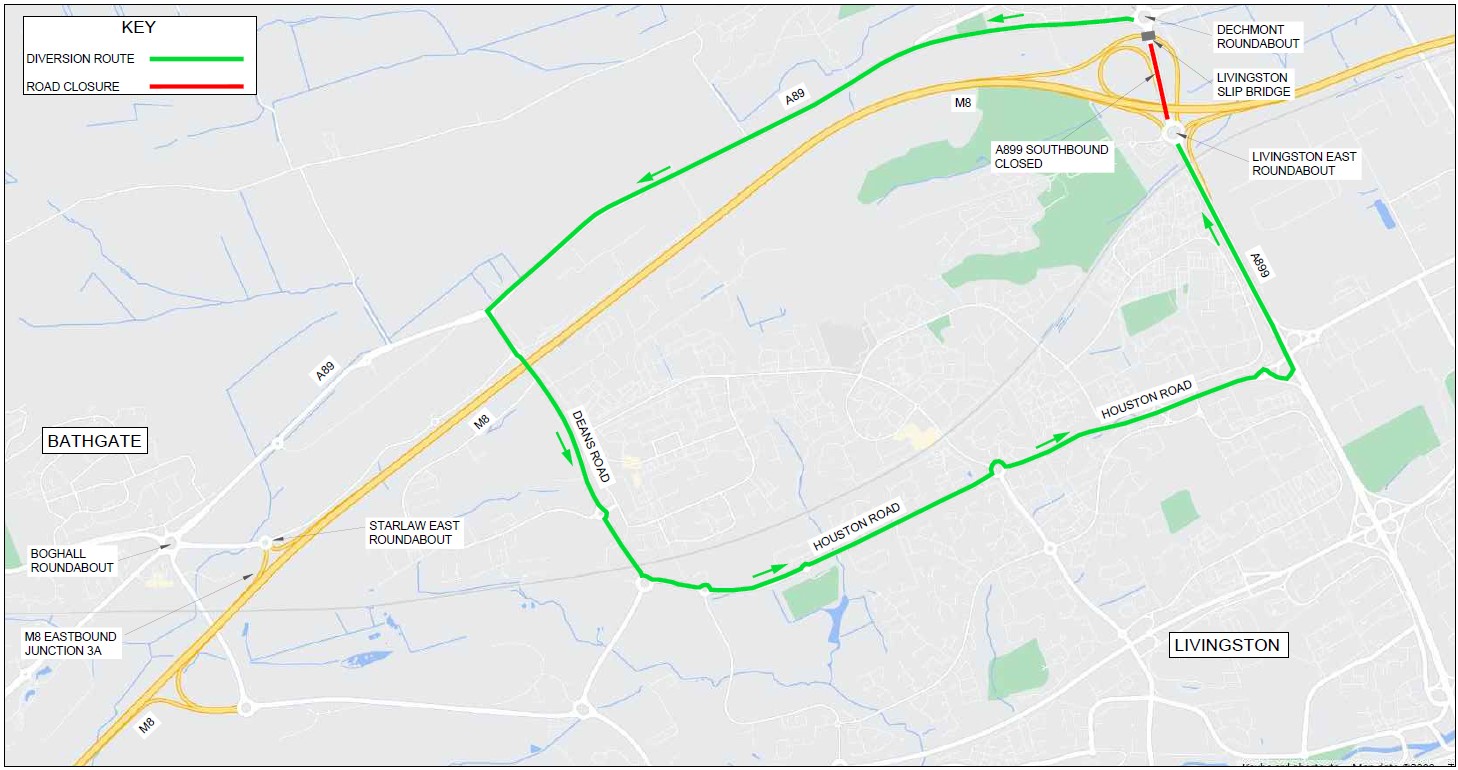 Major Works on M8 Junction 3 Slip Road - BEAR Scotland