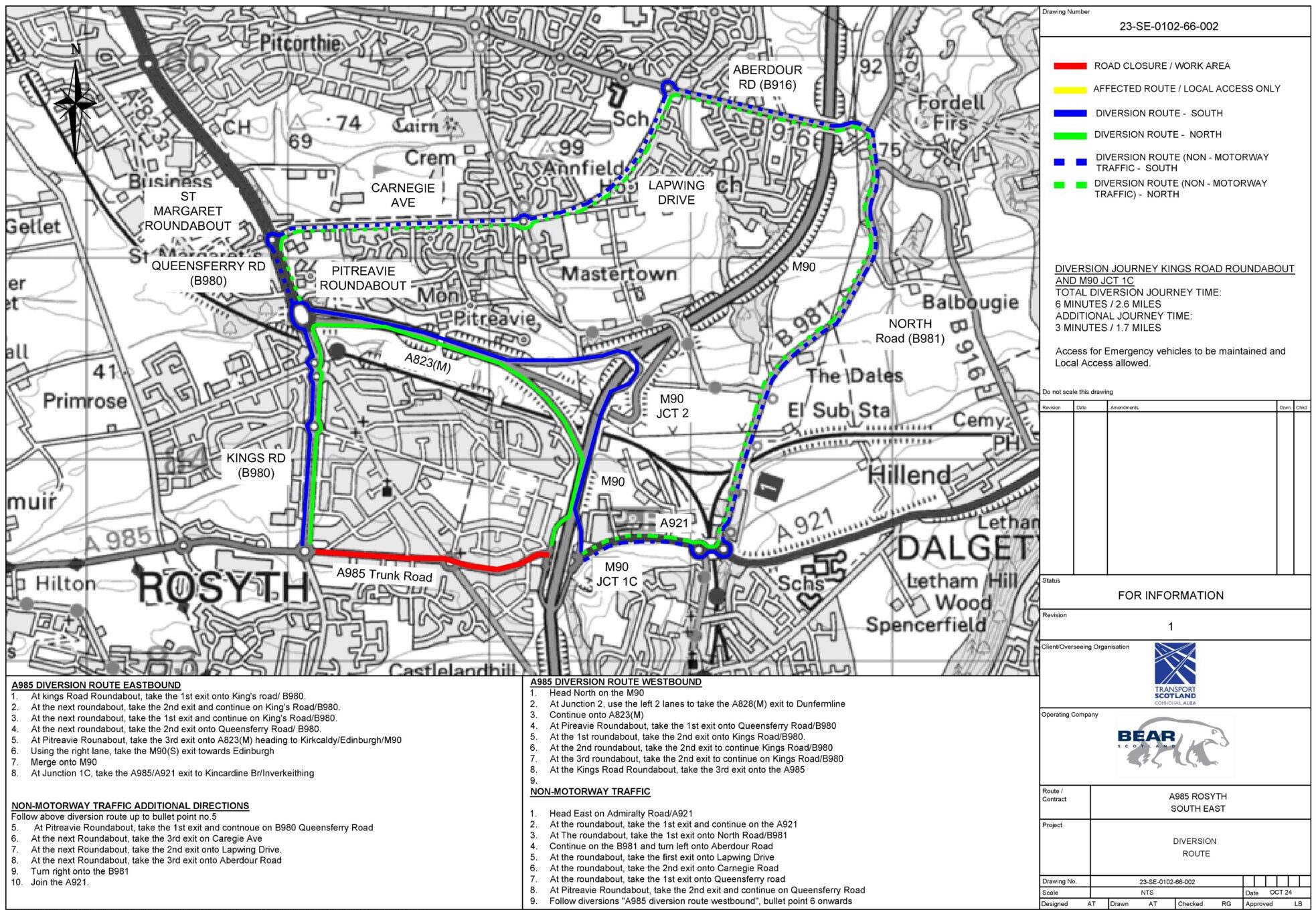 A985 Rosyth Resurfacing - BEAR Scotland